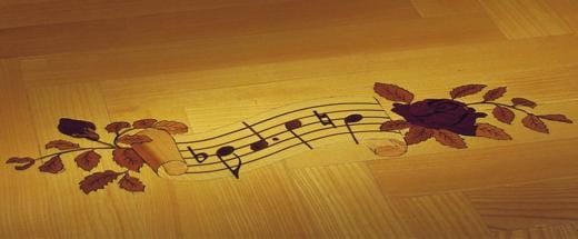 Eine Intarsie als Liebesbekundung - boden wand decke