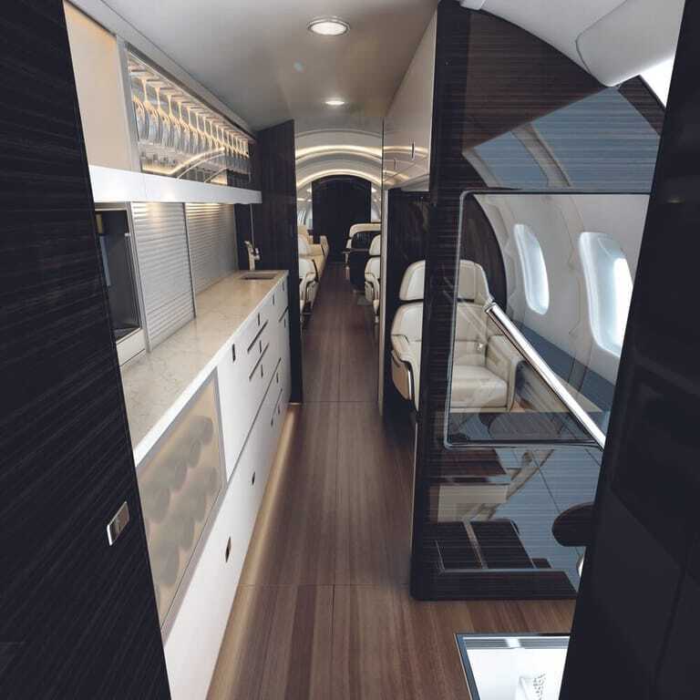 Holzboden jetzt auch im Flugzeug - boden wand decke