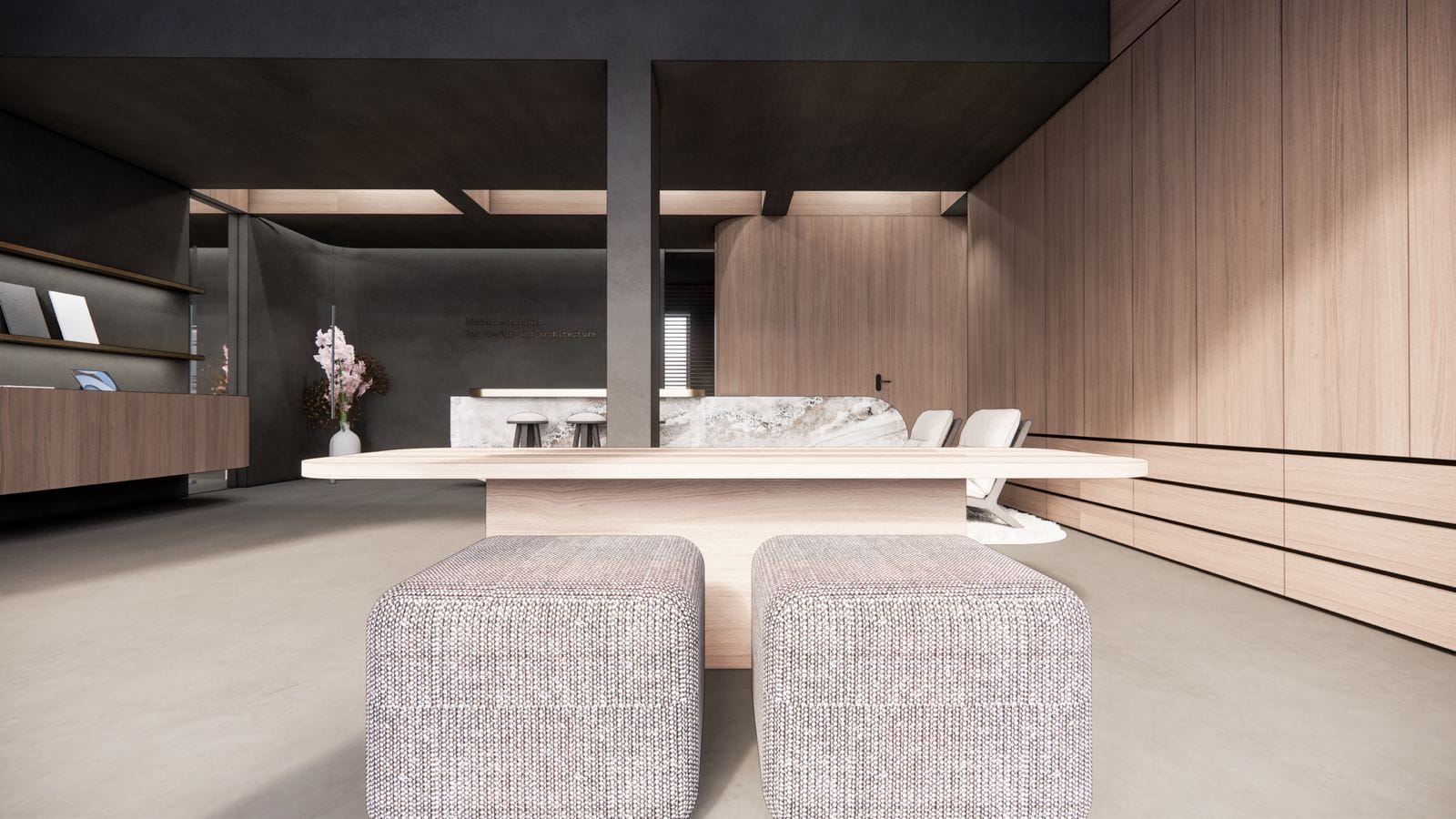 TDW: neuer Showroom in München - boden wand decke