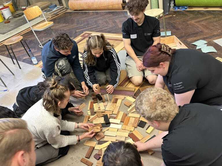 Netzwerk Boden: siebtes Azubi-Camp - boden wand decke